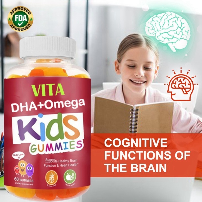 【FDA approved】 DHA for Kids Gummies Zinc C Vitamins & Probiotics for ...