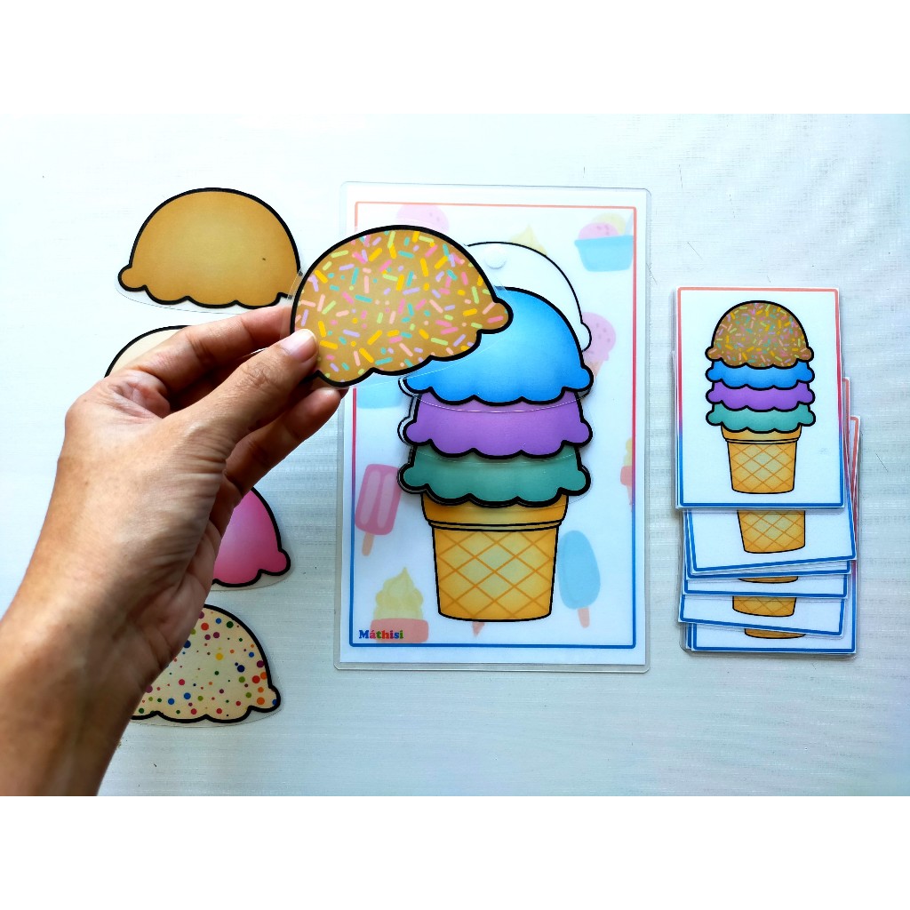 Interactive Colors and Patterns Learning Kit for Kids (ICE CREAM ...