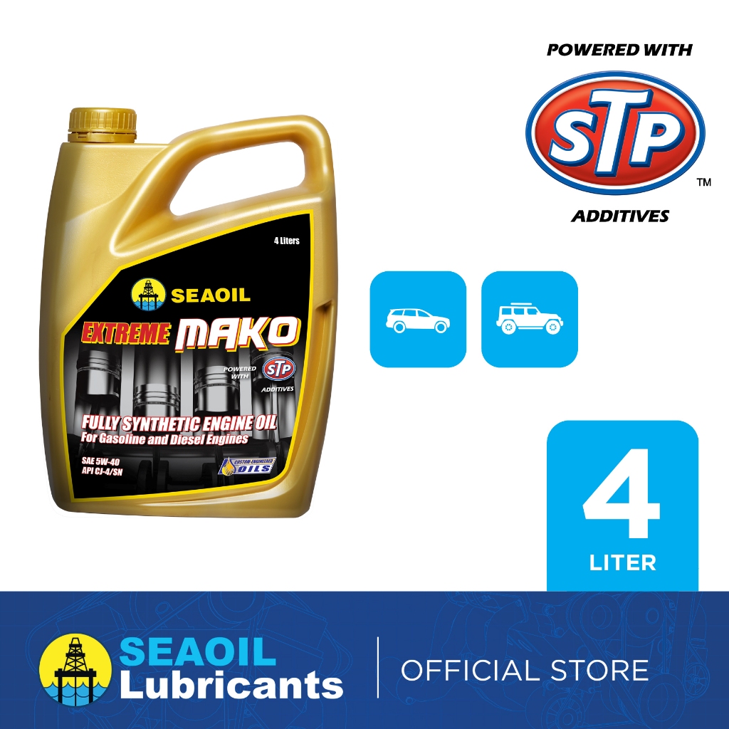 SEAOIL Extreme Mako w/ STP Engine Oil (1 L, 4 L) | Shopee Philippines