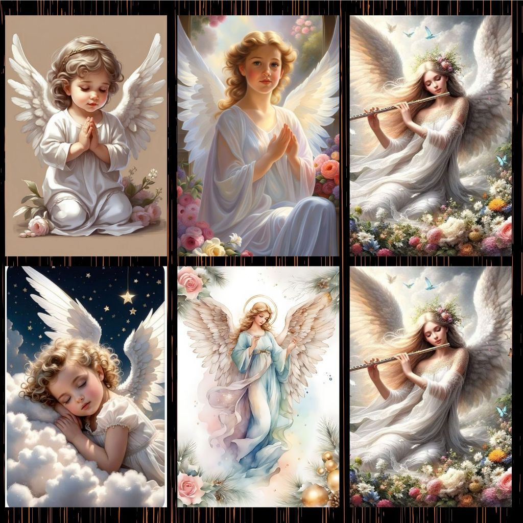 Angels | A4 size Laminated Photo Wall Decor | Laminated A4 Poster ...