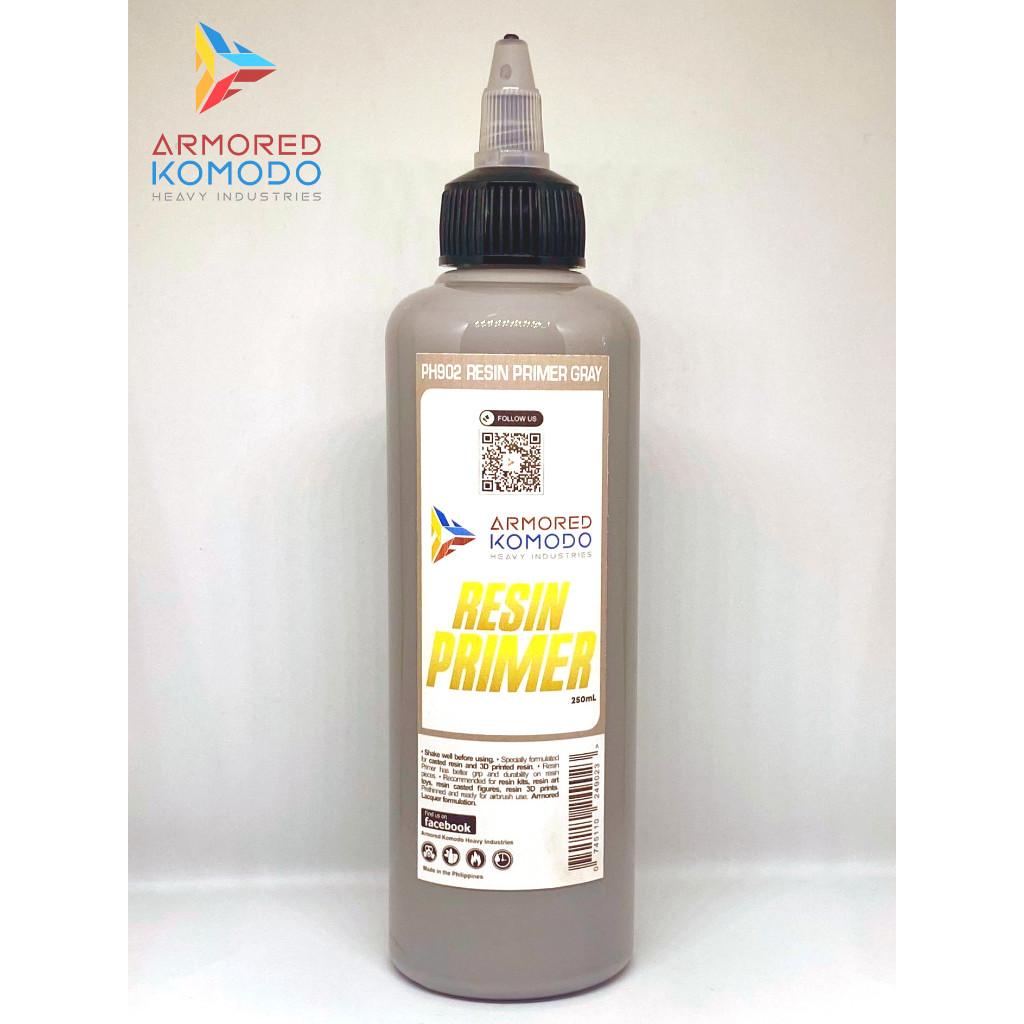 Resin Primer Gray PH902 250ml Armored Komodo Airbrush Hobby Paint ...