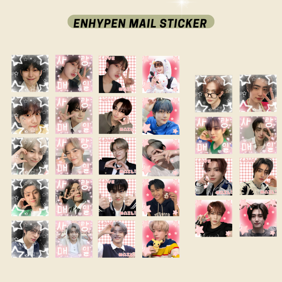 ENHYPEN Love Mail Sticker (40pcs per pack) | Shopee Philippines