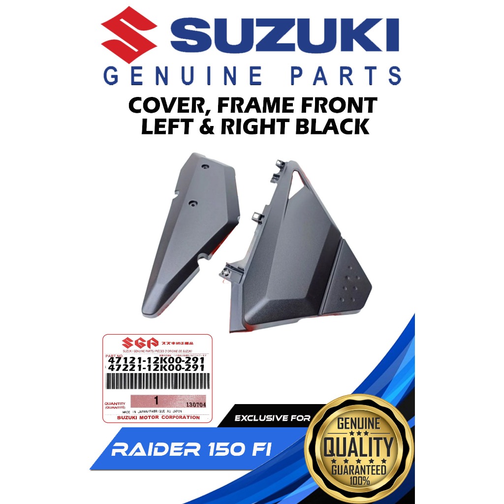 SGP COVER FRAME FRONT LEFT & RIGHT BLACK FOR RAIDER 150 FI ( 47221 ...