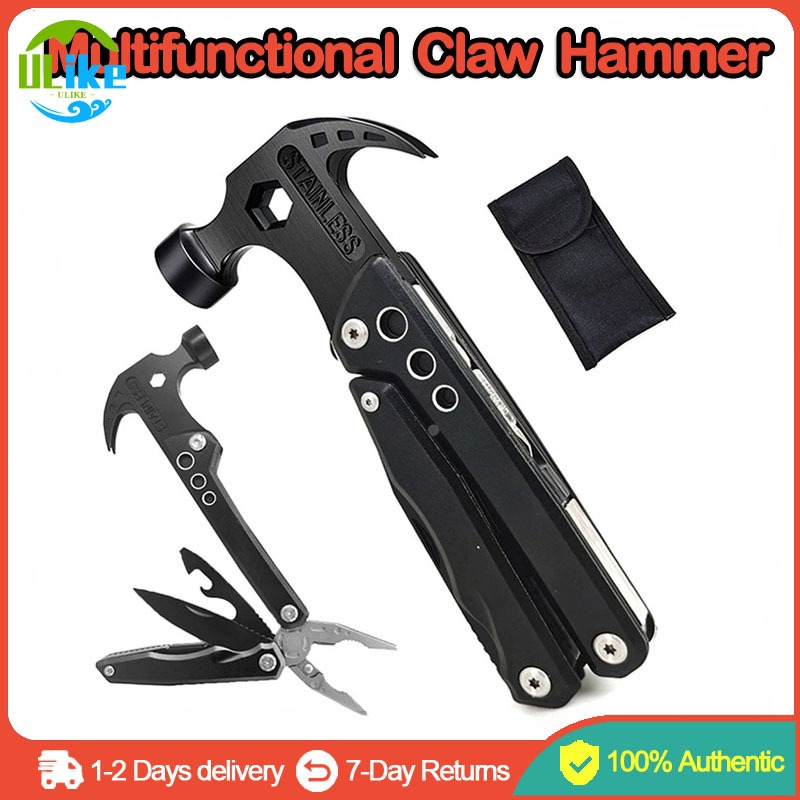 Multi-tool Hammer Multiporpose hammer emergency repair hammer 12 in 1 ...