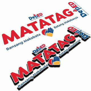 DTF iron on Tshirt DepEd Matatag Design patches Set Front and Back High ...