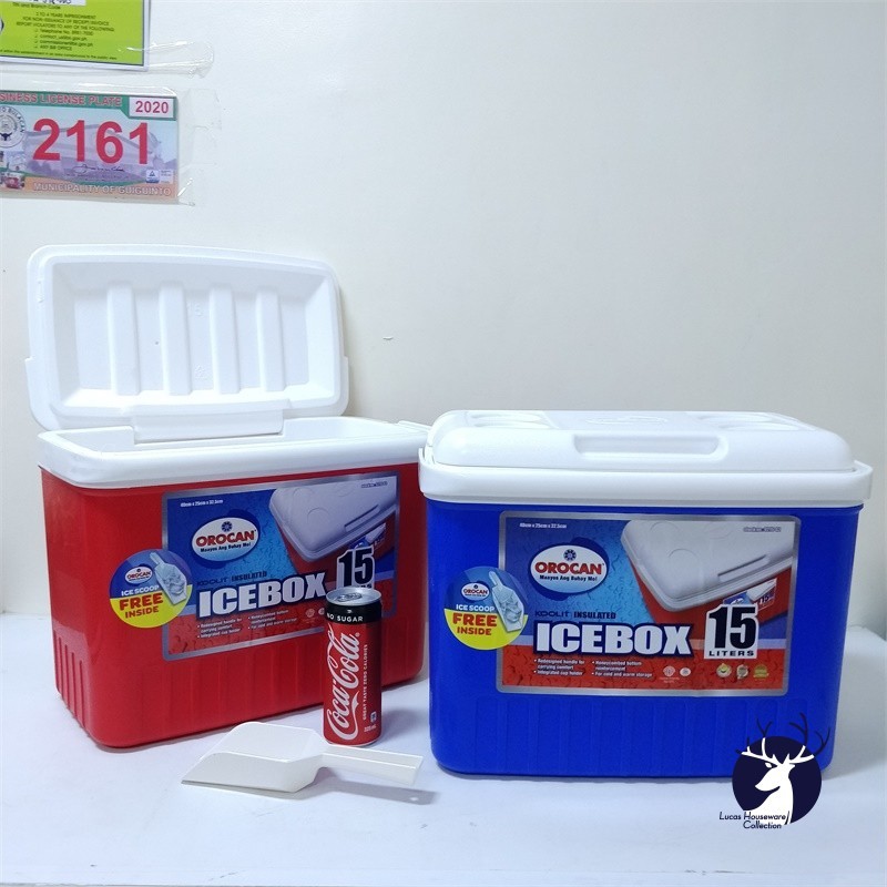 OROCAN HIGH-QUALITY COOLER ICE BOX ICE CHEST INSULATED COOLER 15L ICE ...