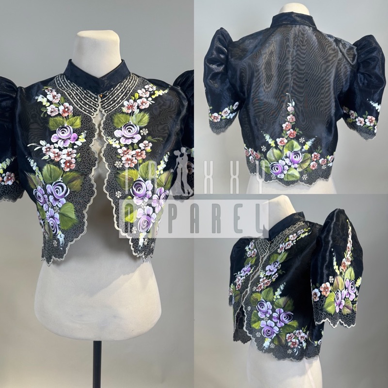 Bolero Filipiniana Burda with Painting | Shopee Philippines