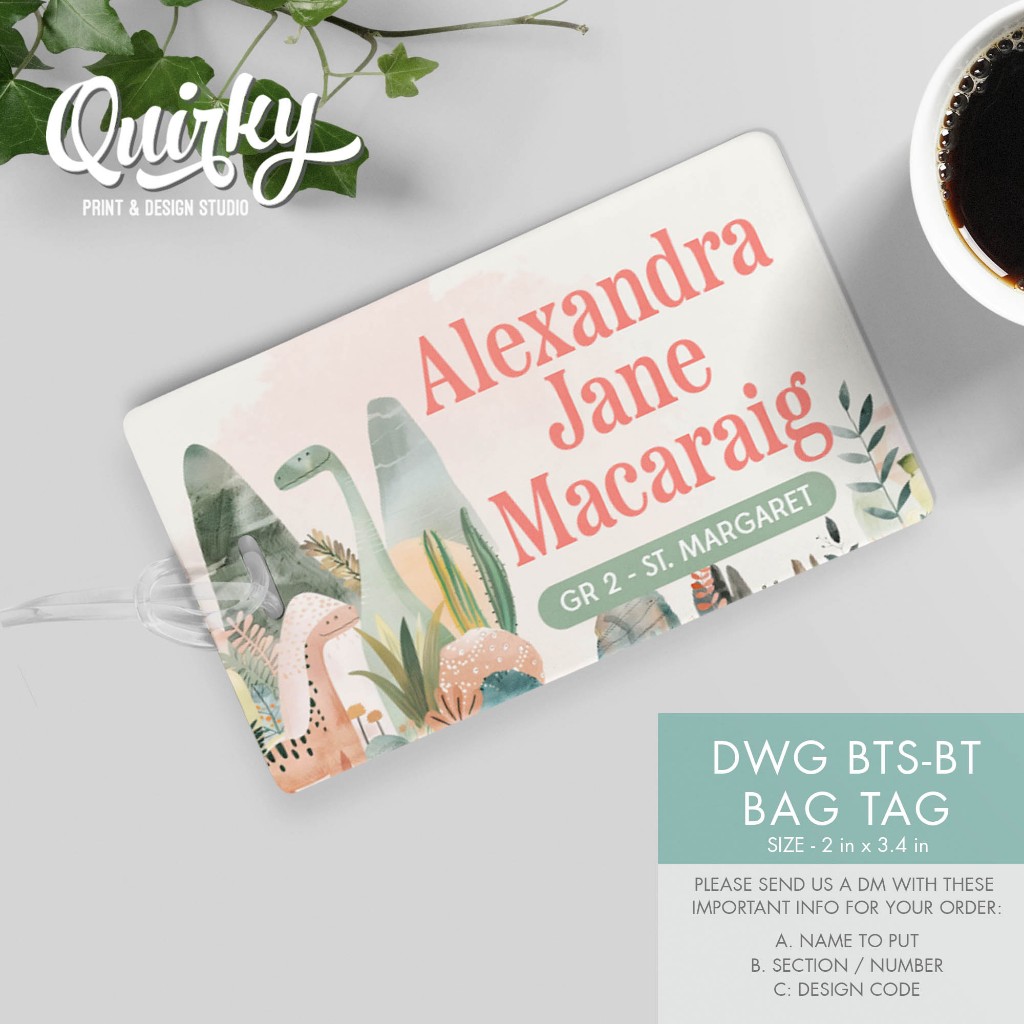 Personalized Bag Tag / Luggage Tag - Girl Designs (many designs to ...