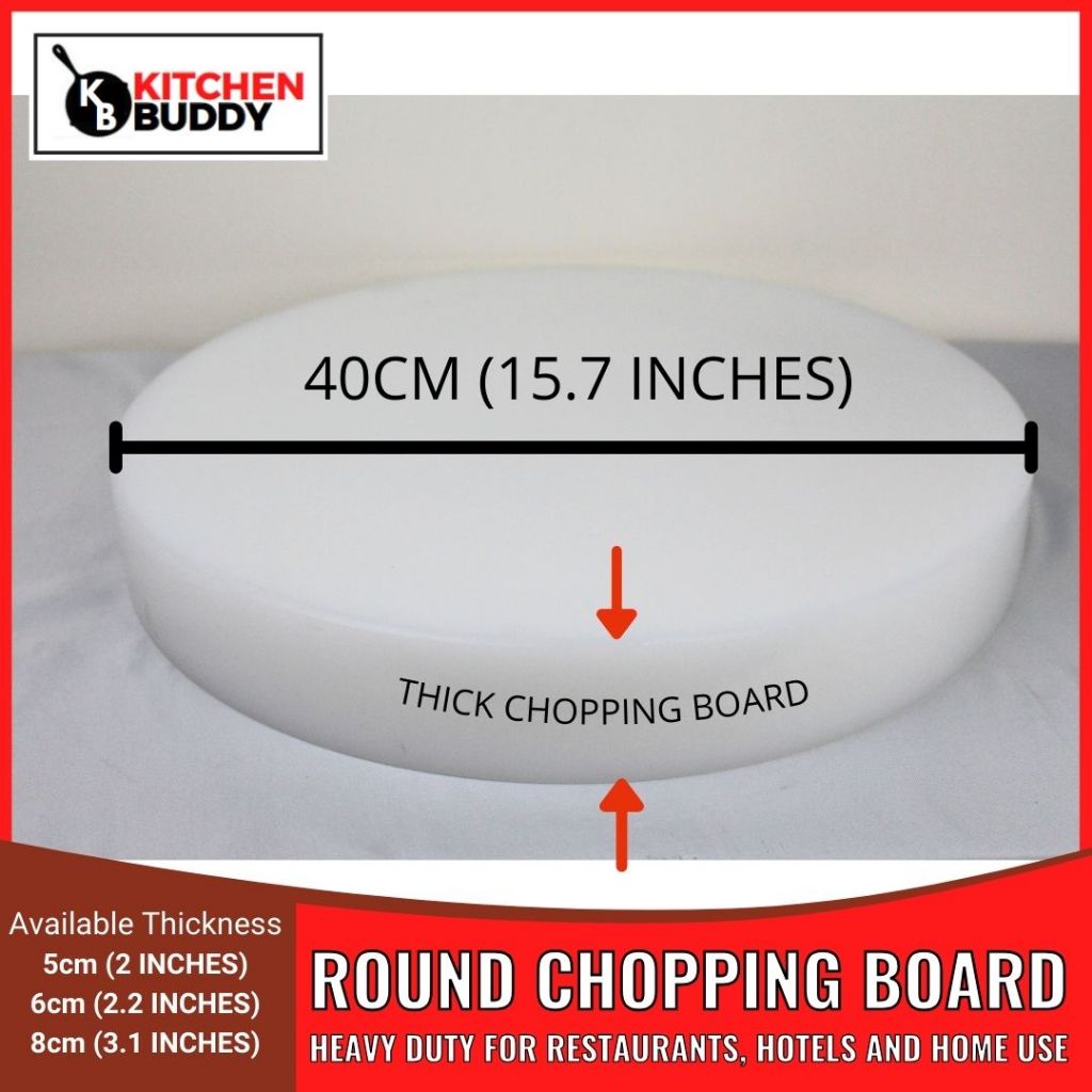 Heavy Duty Thick Chopping Board Tadtaran | Round For Restaurant, Hotel ...