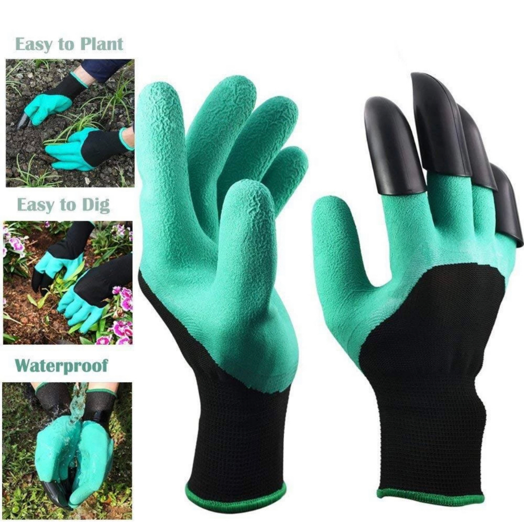 Gardening gloves with claws digging gloves garden planting protective ...