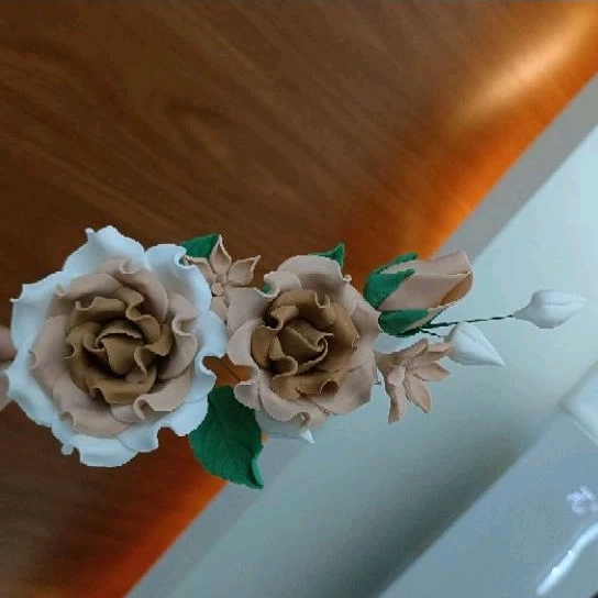 1 set edible rose cake topper | Shopee Philippines