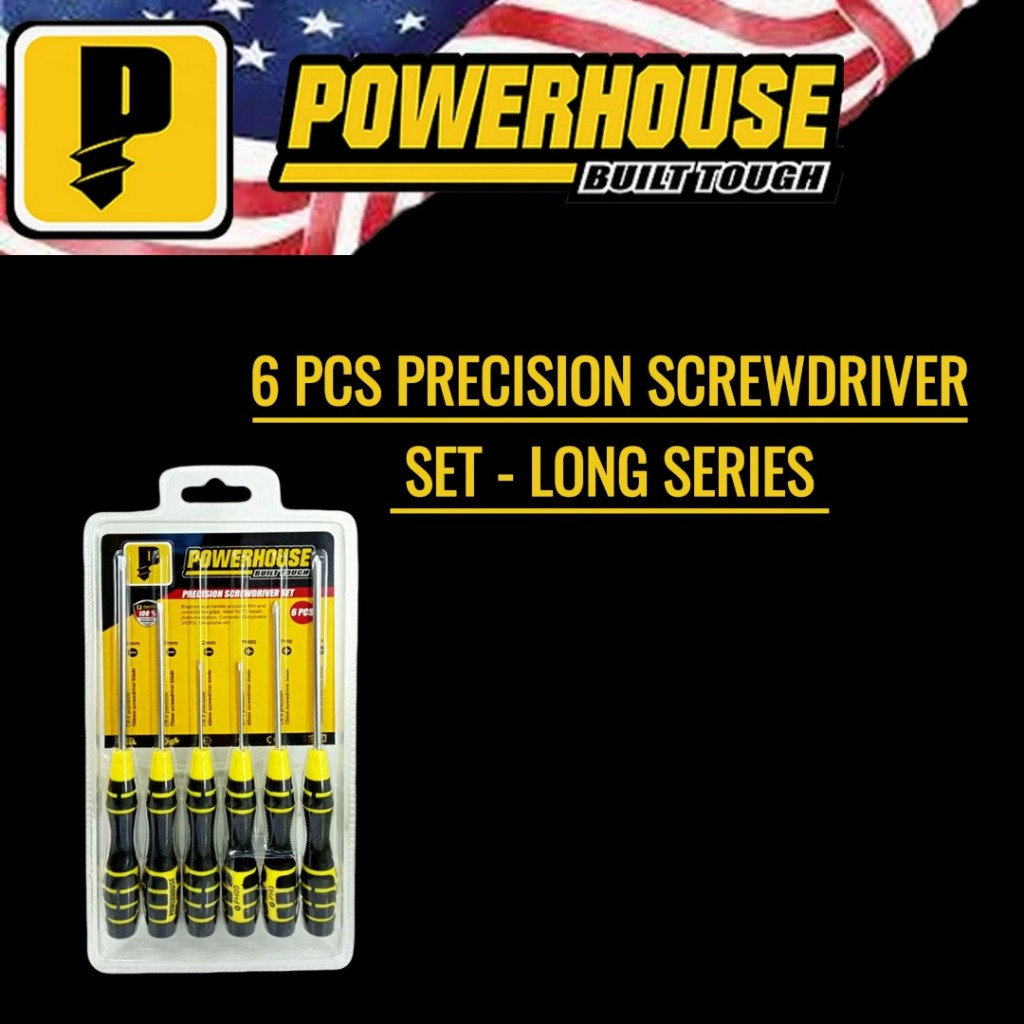 POWERHOUSE 6PCS. PRECISION SCREWDRIVER SET LONG SERIES | Shopee Philippines
