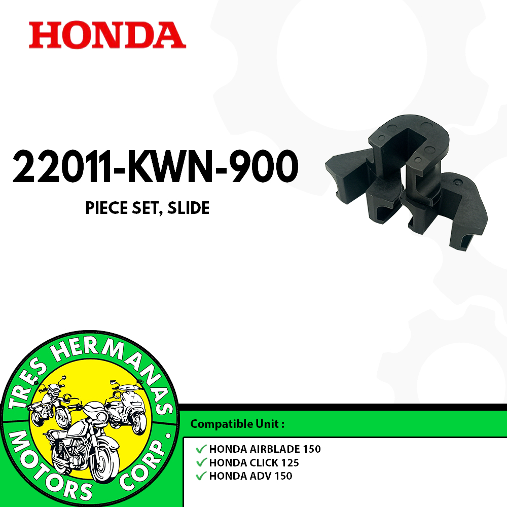 SLIDER PIECE SET (3PCS) For Honda Motorcycle: Click 150 / Click 125 ...