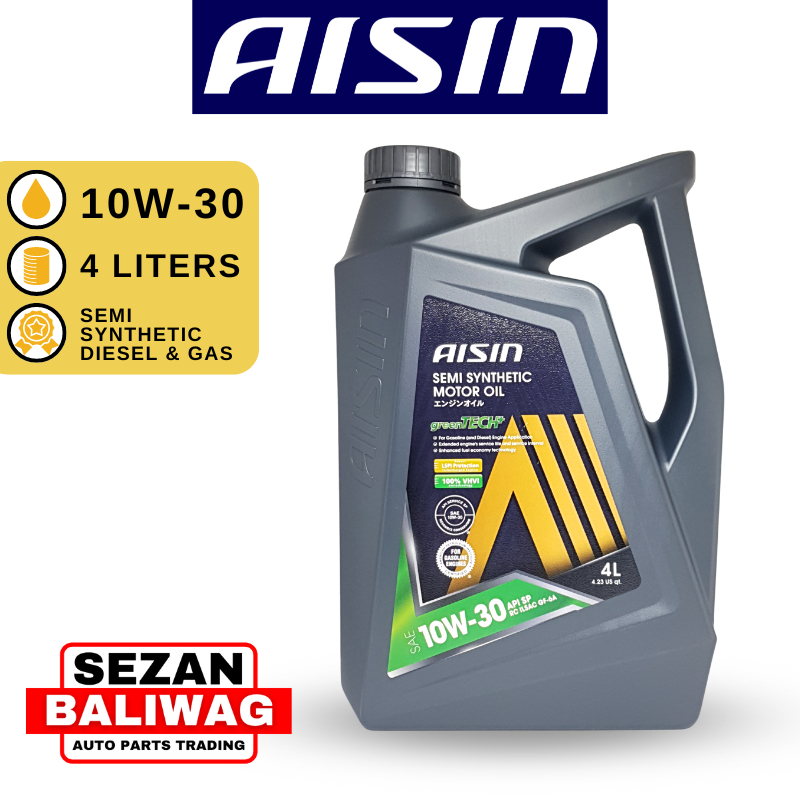 AISIN GREENTECH 10W-30 FULLY SYNTHETIC ENGINE OIL 4L 1L GASOLINE ...