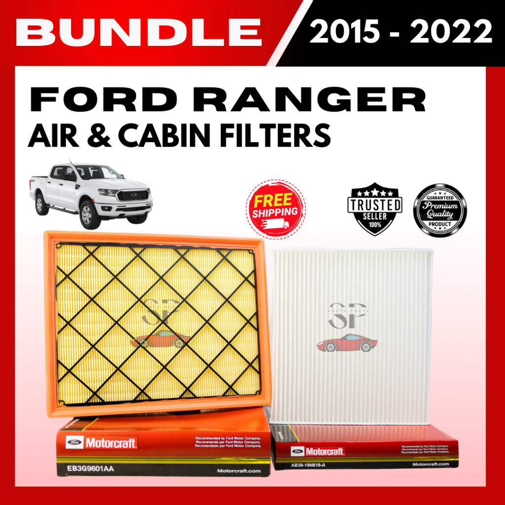 BUNDLE SALE! CABIN & AIR FILTERS for FORD RANGER (2015 - 2022) (EB3G ...
