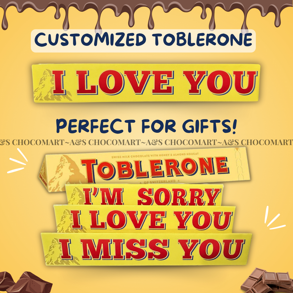 Customized Toblerone Inside Statement Gifts Chocolates Unique Gifts ...