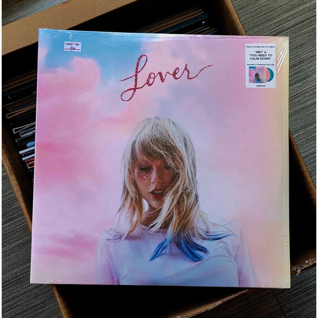 Taylor Swift – Lover (Pink,Blue Translucent) | Vinyl LP Plaka The Grey ...