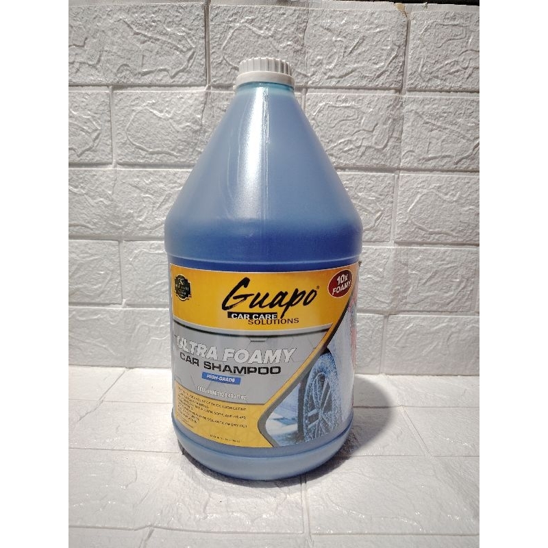 Guapo Ultra Foamy Car Shampoo 10x Foamy 1Gallon | Shopee Philippines