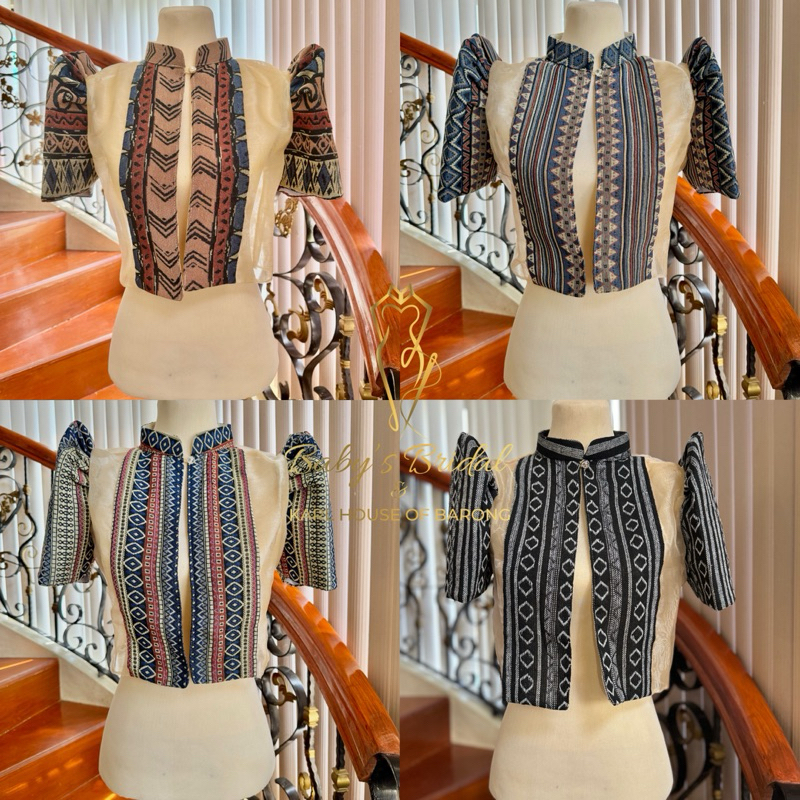 Native/Etnic Filipiniana Bolero—Puff Mestiza Sleeves | Shopee Philippines
