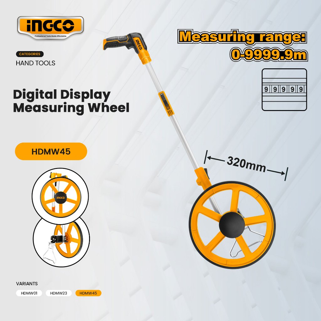 Ingco Digital Display Measuring Wheel With 0.1 Display Resolution ...