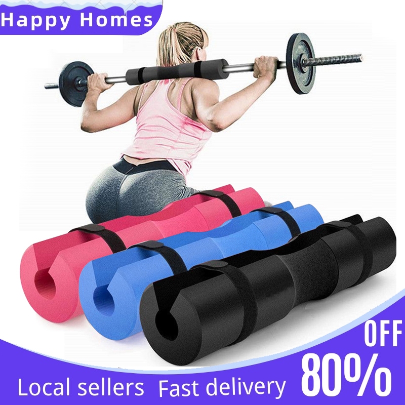 Barbell Pad Foam Sponge Padded Cover Gym WeightLifting Shoulder Back ...