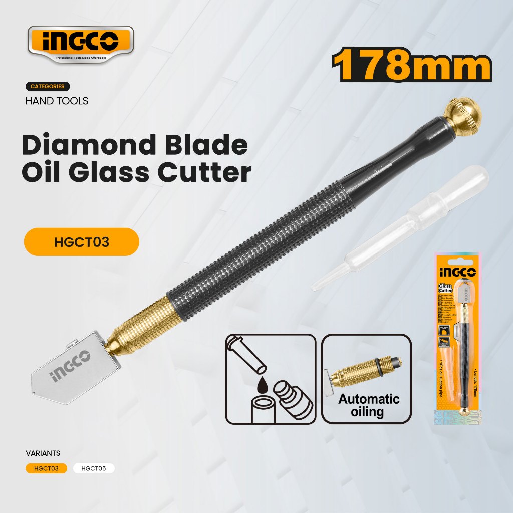 Ingco Diamond Blade Glass Cutter with Iron Body HGCT03 | HGCT05 IHT ...