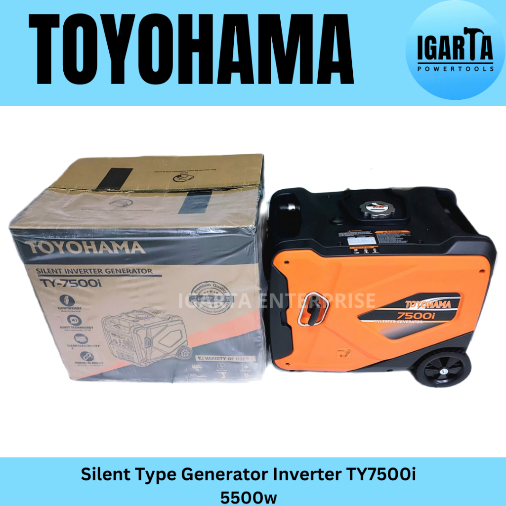 Toyohama TY7500i Silent Type Gasoline Generator | Shopee Philippines