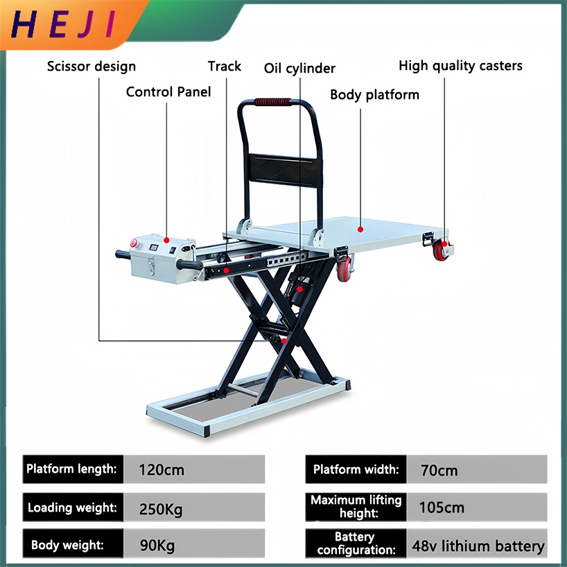 Portable lifting trolley electric lifting platform trolley hydraulic ...