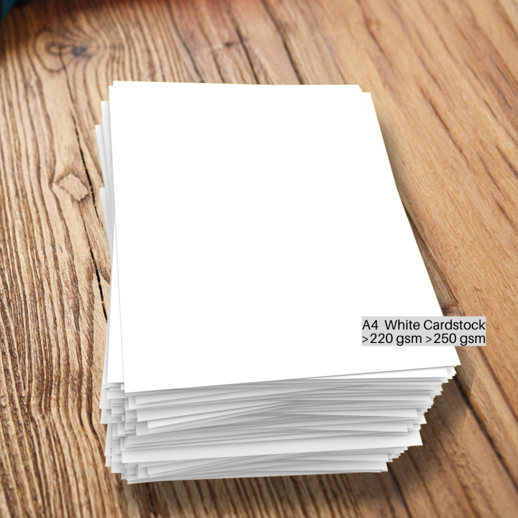 25 Sheets A4 Size White Cardstock | Shopee Philippines
