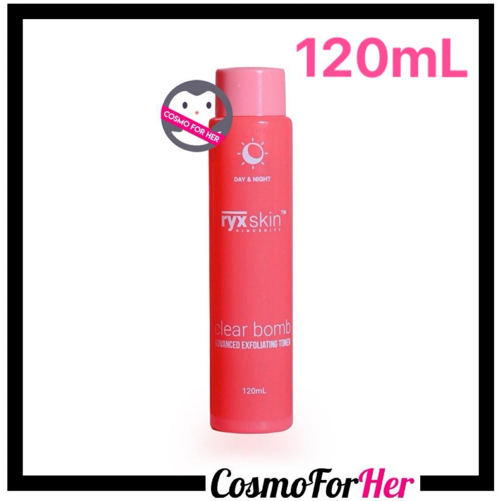 Authentic Ryx Skin Glow Bomb Advanced Exfoliating Toner 120mL | Shopee ...