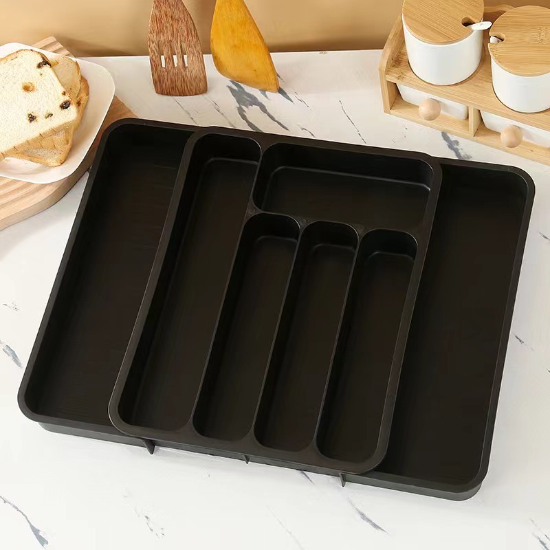 Cutlery Holder, Drawer Expandable Storage tray, Adjustable Cutlery ...