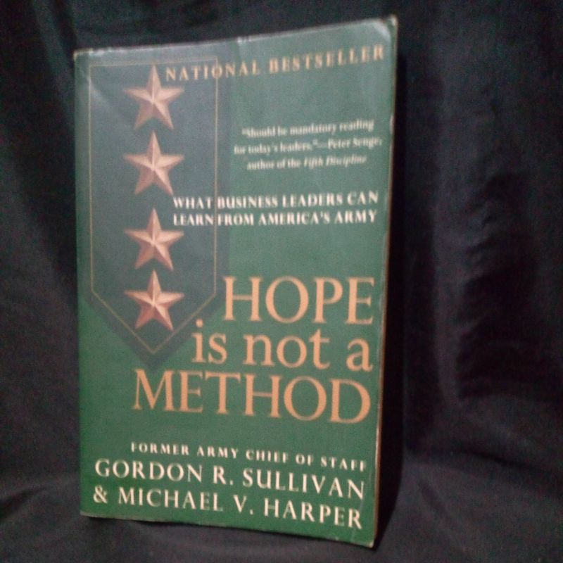 Hope Is Not A Method: Gordon R. Sullivan & Michael V. Harper | Shopee ...
