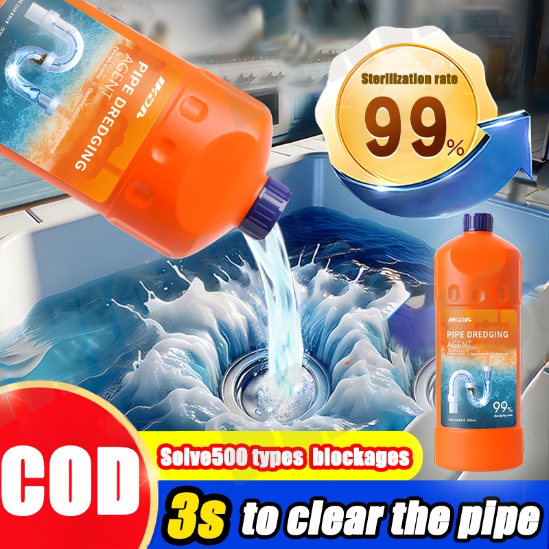 Sink and Drain Cleaner clogged remover 500ml drainage sink Dredge ...