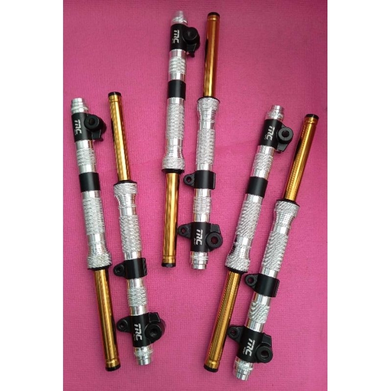 TRC CNC Lighten Adjustable Front Shock Assembly for Wave125, Sniper, Mio, Click, Nmax, Aerox ...