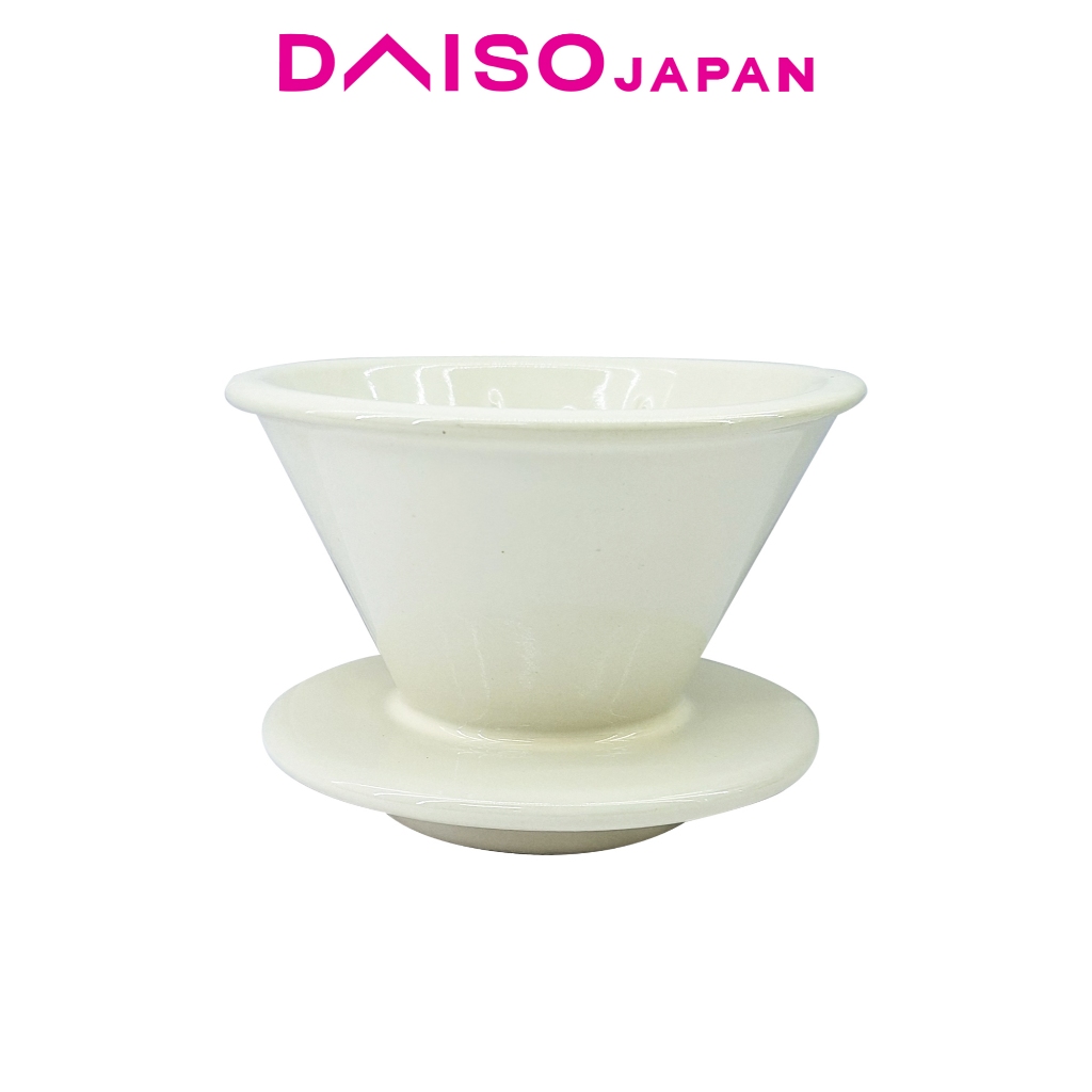 Daiso Ivory Cone Shaped Coffee Dripper | Shopee Philippines