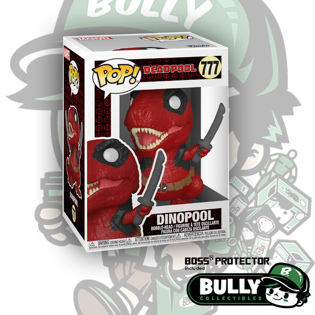 Funko POP! Marvel: Deadpool 30th - Dinopool 777 With Boss Protector ...