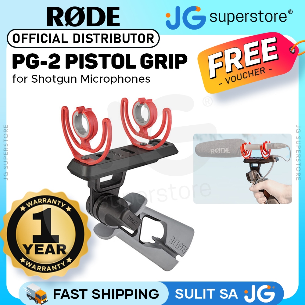 RODE PG2-R Pistol Grip for Shotgun Microphones M5, NT5, NT55, NTG1 G1 G2 G3 G4 / G4+ & PG2 ...