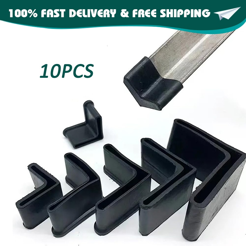 10PCS Rubber Footing L Shaped Rubber Angle Iron Caps for Triangle Iron ...