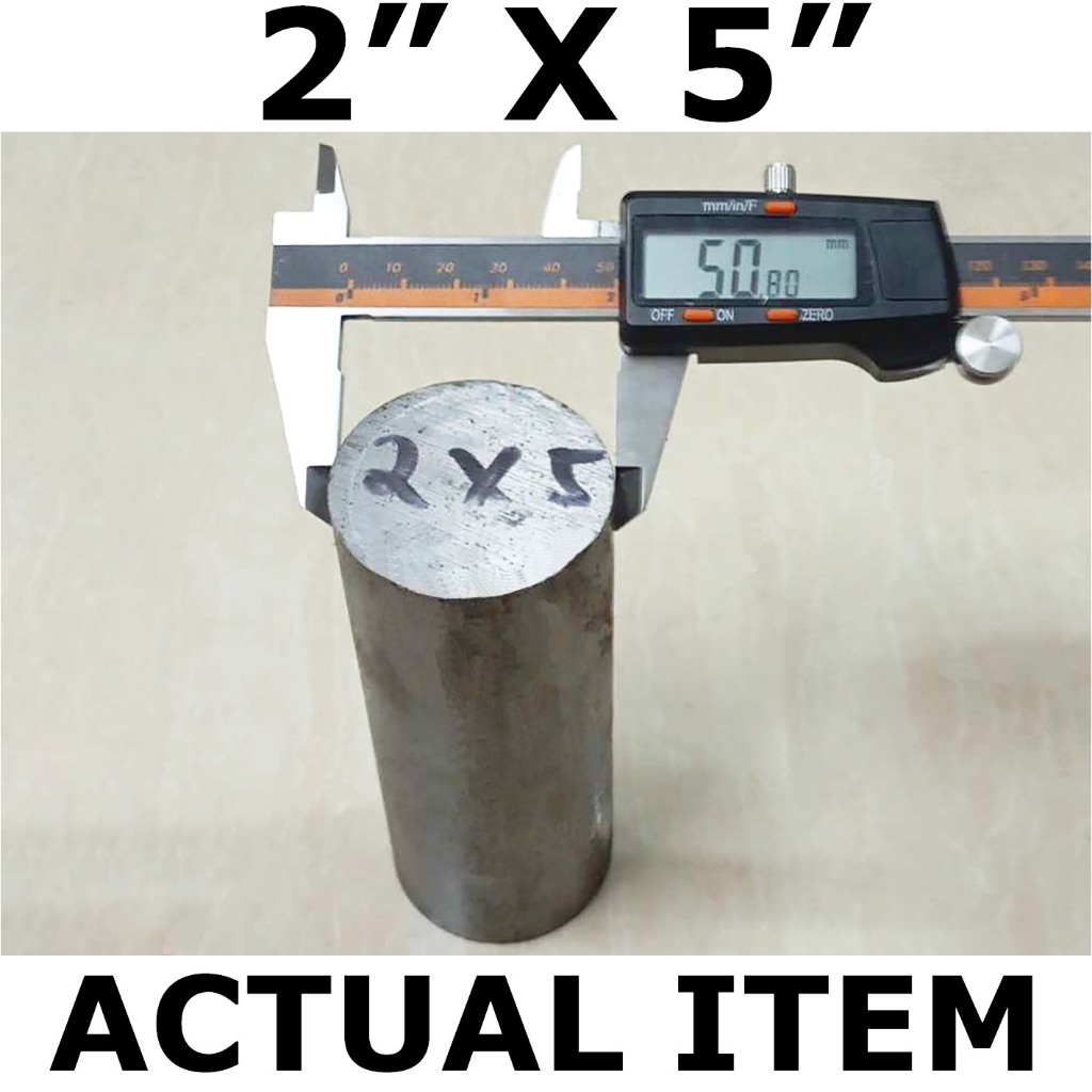 CRS SHAFTING 2" X 5" COLD ROLLED STEEL CR SHAFTING ROUND BAR == 2" X 5 ...