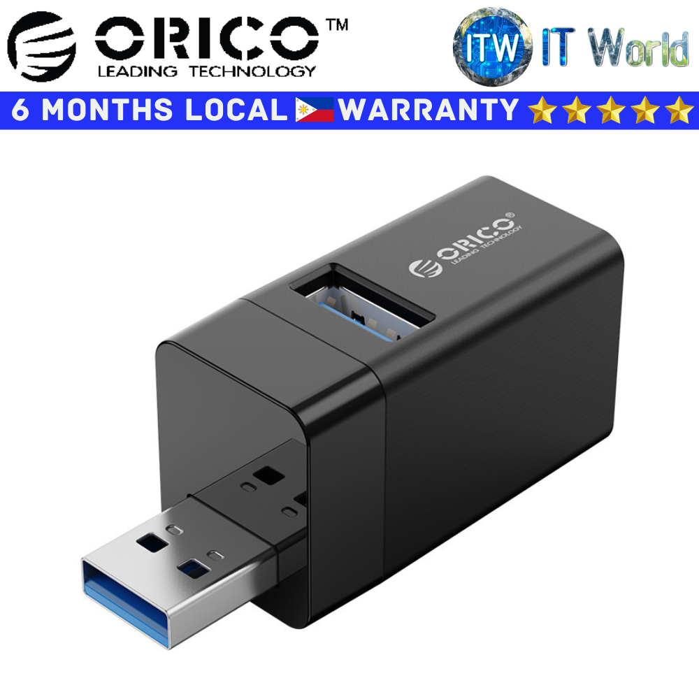 Itw | Orico USB Hub Mini 3-in-1 Black (MINI-U32L-BK-BP) | Shopee ...