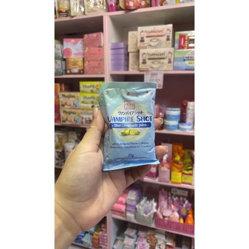Vampire Shot Blue Lemonade sachet july 25 2024expiry | Shopee Philippines