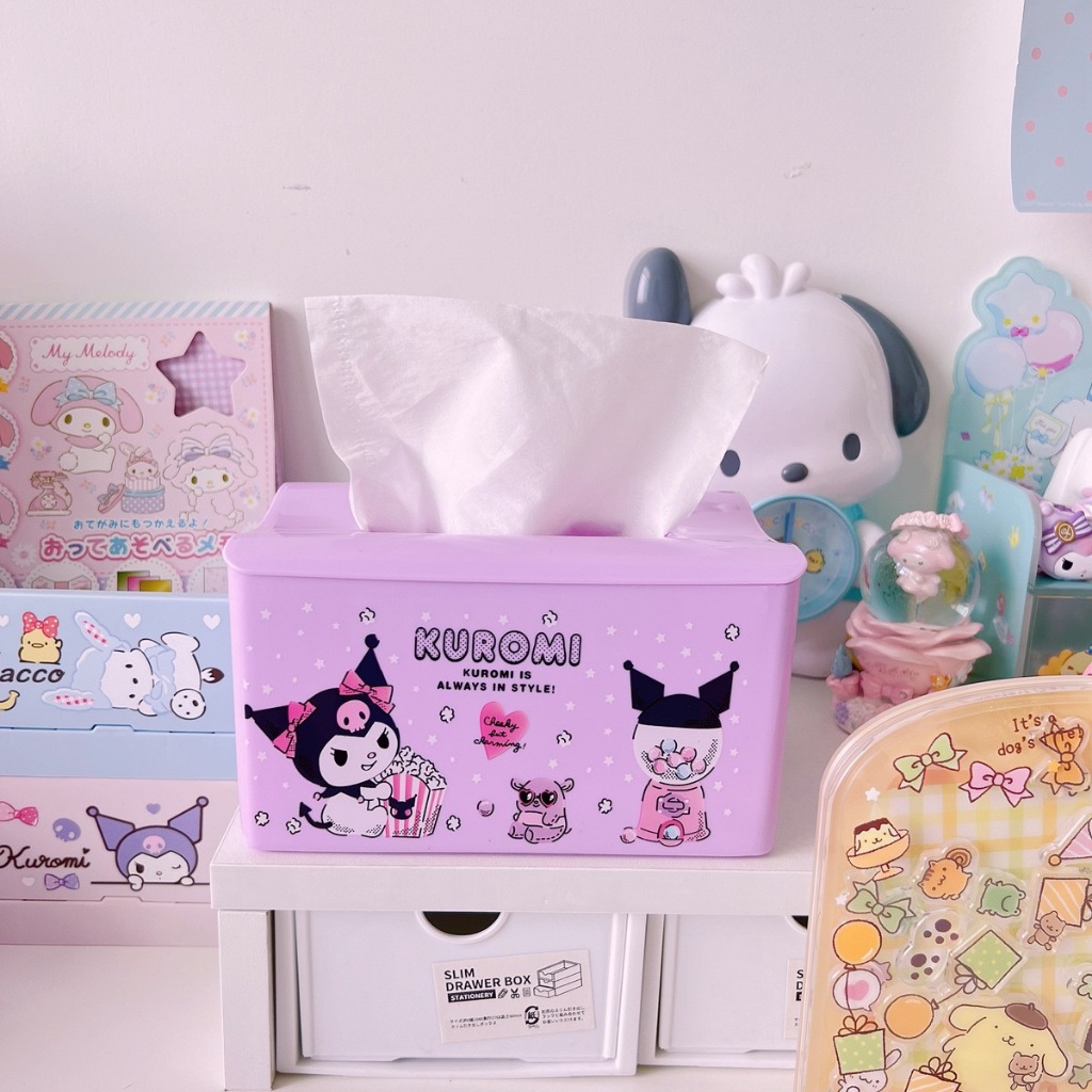 cute cartoon tissue box kuromi tissue holder | Shopee Philippines