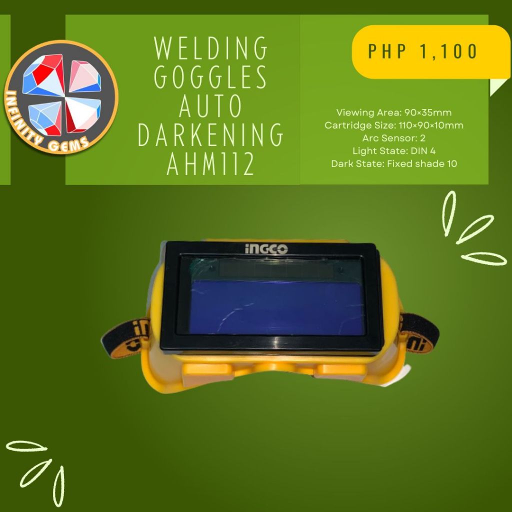 Welding Goggles Auto Darkening AHM112 | Shopee Philippines