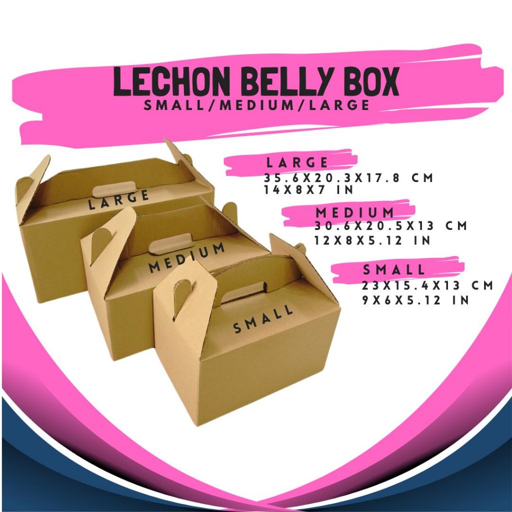 Lechon Belly Box / Fruit Box / Chicken Box / Takeout Box 1 Pcs Only (S ...