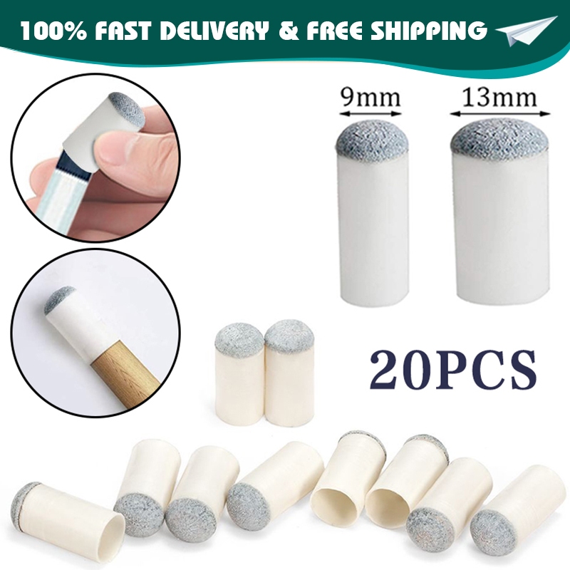 20PCS Billiard Cue Tips Push on Tip Slip On Pool Cue Tips Replacement ...