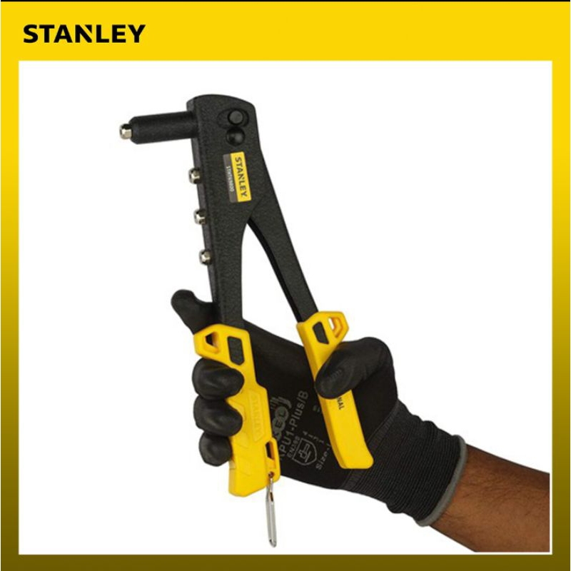 Stanley Pro Riveter / Rivet Tool With 4 Nozzles (3/16" 5mm, 5/32" 4mm ...