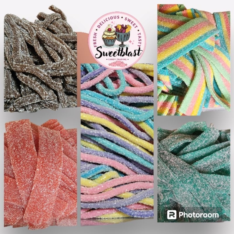 Gummy Belts and Ropes per kilo #250g #500g #Gummy #KarateBelts #Rainbow ...