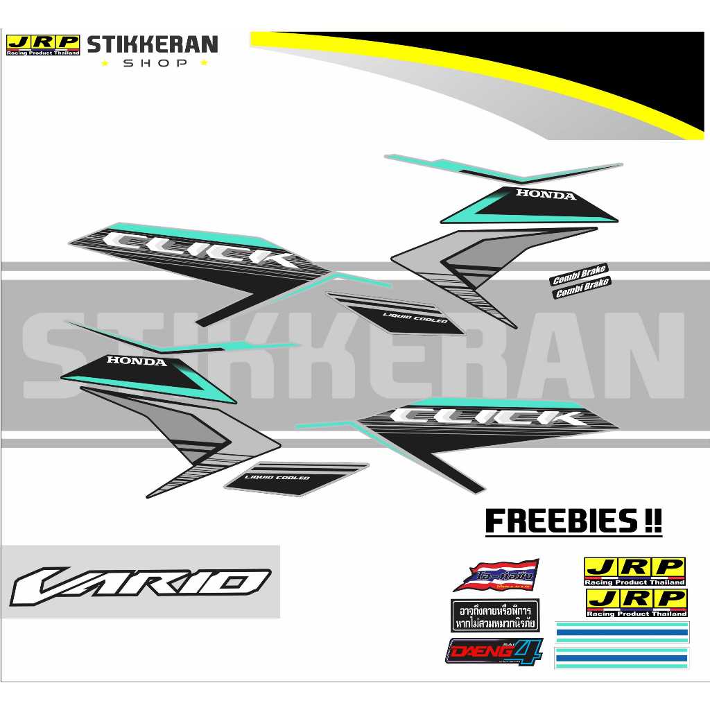 CLICK 125 V3 2024 RELEASE STOCK DECALS | Shopee Philippines