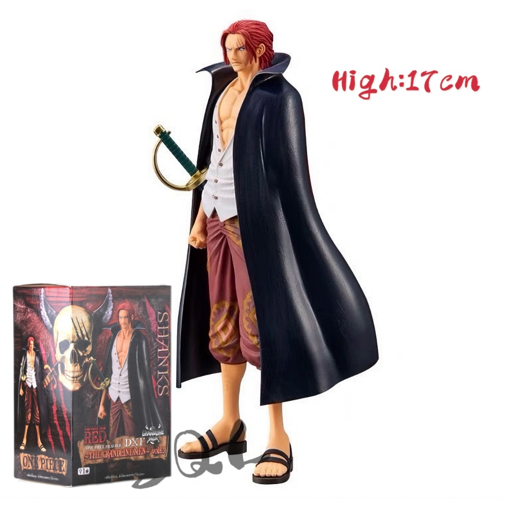 One Piece toys Shanks Action Figure Model red hair Collectible figure ...