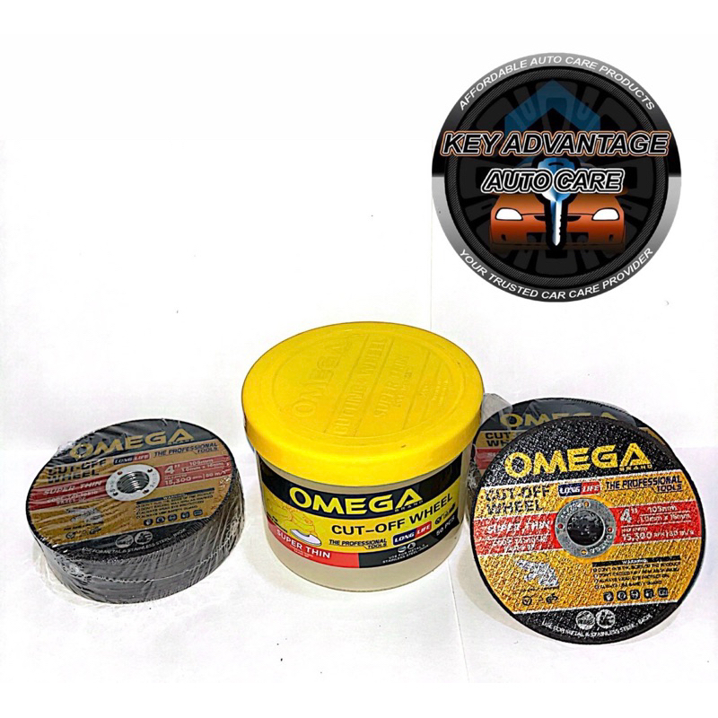 Omega Cutting Disc Super Thin 4” (Per pack of 25pcs or 50pcs) | Shopee ...